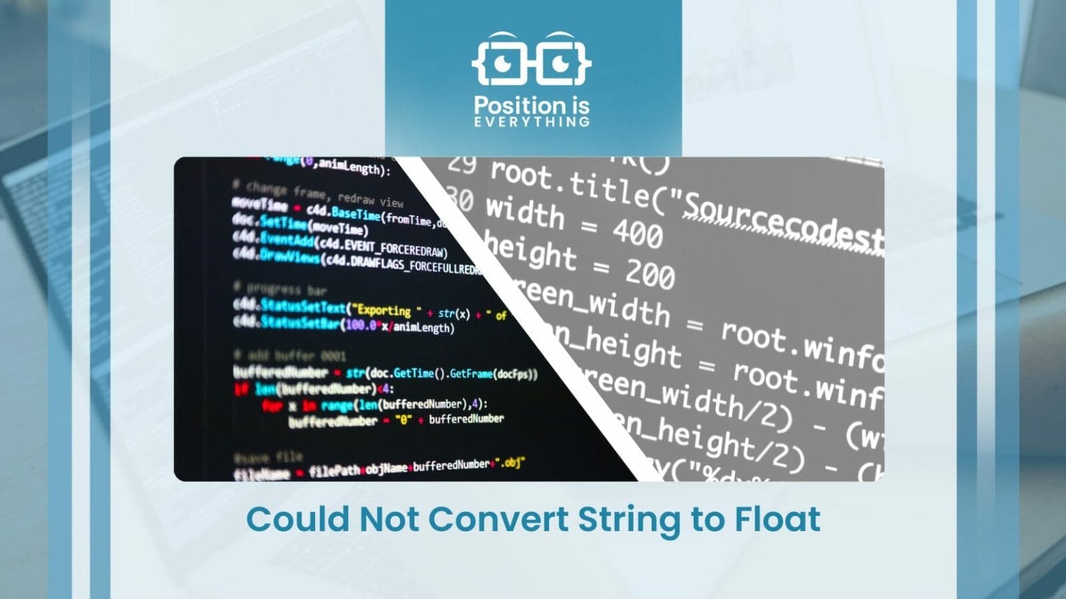 Could Not Convert String to Float: Fix the Conversion Error - Position ...