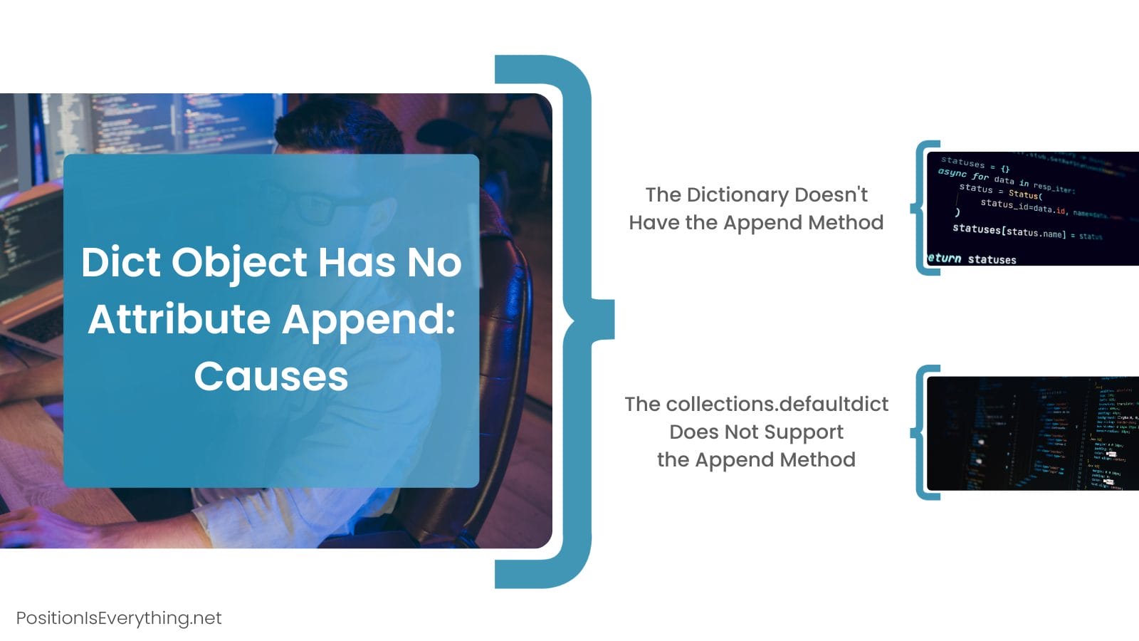 Dict Object Has No Attribute Append: Disclosing Solutions - Position Is ...
